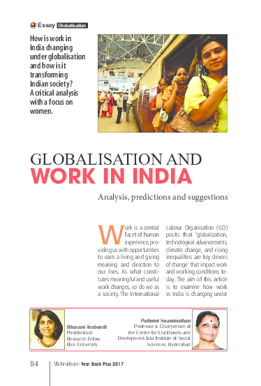 (PDF) Globalisation and Work in India