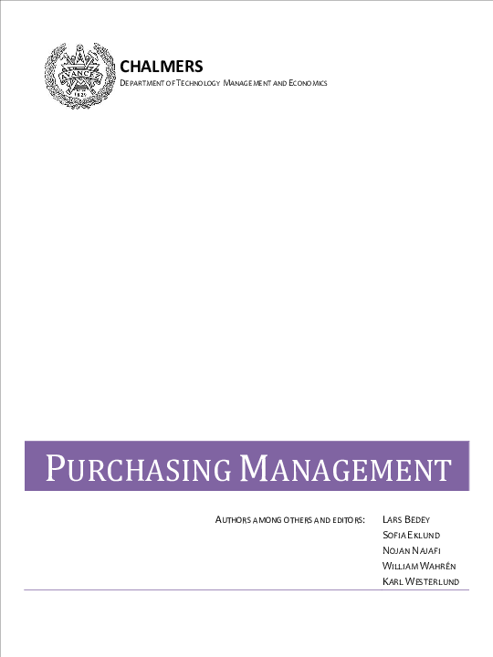 (PDF) Purchasing Management