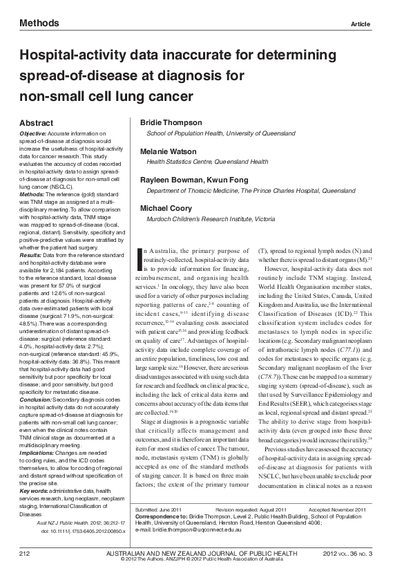 (PDF) Hospital-activity data inaccurate for determining spread-of ...