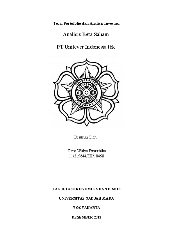 (DOC) Analisis Beta Saham