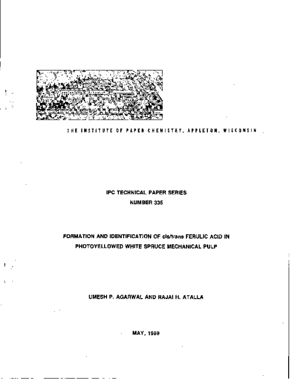 (PDF) Formation and Identification of Cis/Trans Ferulic Acid in ...