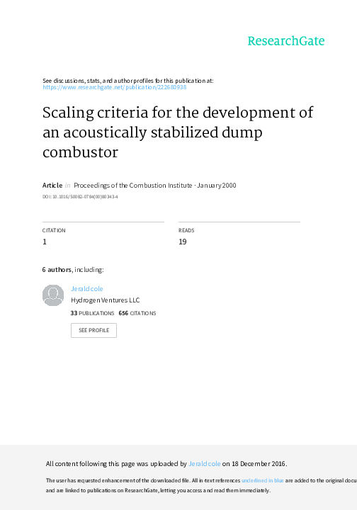 (PDF) Scaling criteria for the development of an acoustically ...