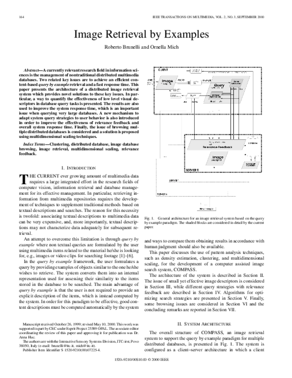 (PDF) Image Retrieval by Examples