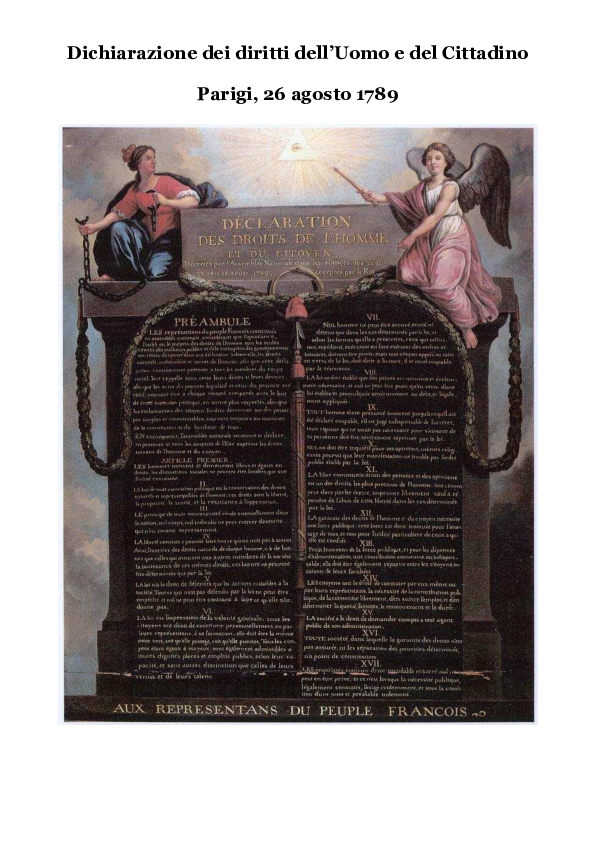 (PDF) Dichiarazione diritti Uomo Cittadino
