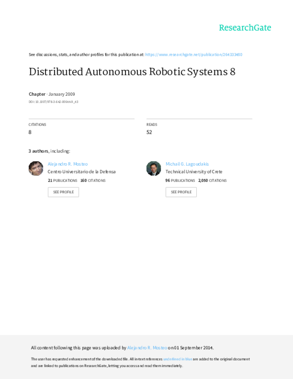 Pdf Multi Robot Uniform Frequency Coverage Of Significant Locations