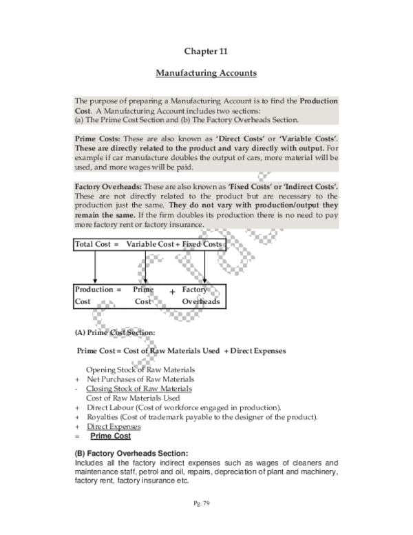 (PDF) Manufacturing Accounts