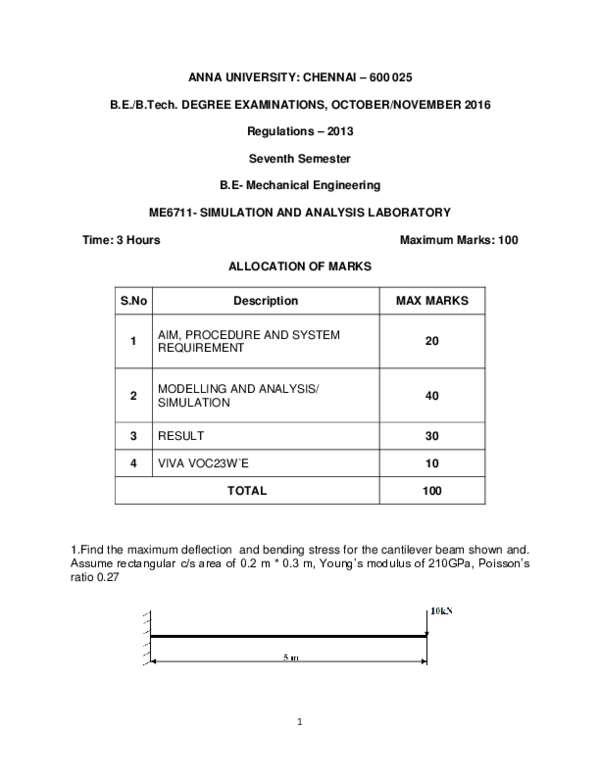 (PDF) Univ lab question for Simulation LAb
