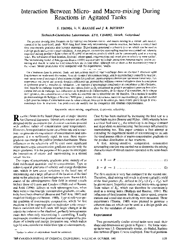 (PDF) Interaction between micro- and macro-mixing during reactions in ...