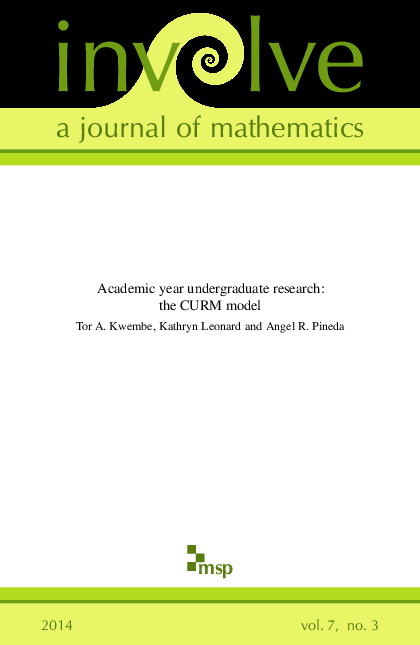 (PDF) Academic year undergraduate research: the CURM model
