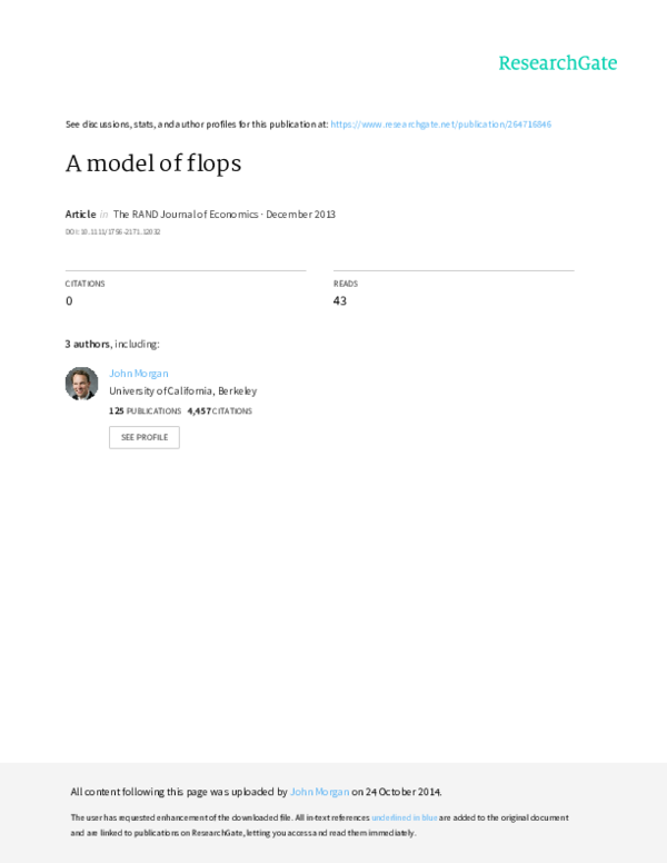 (PDF) A model of flops