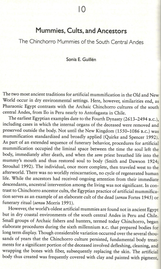 (PDF) Mummies, Cults, and Ancestors The Chinchorro Mummies of the South ...