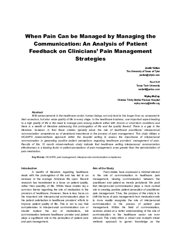 (PDF) THE INTERNATIONAL JOURNAL OF COMMUNICATION AND HEALTH 2013 / No ...