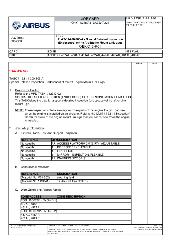 (PDF) A -Special Detailed Inspection (Endoscope) of the Aft Engine ...