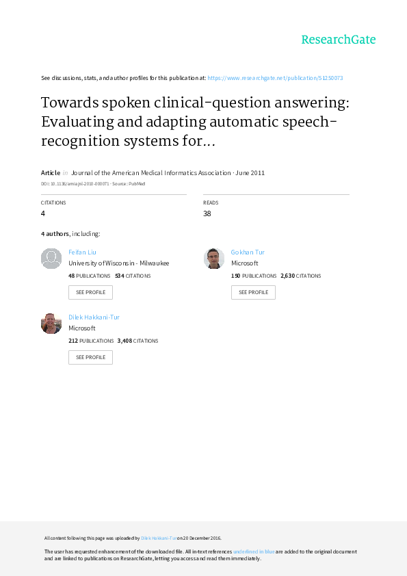 (PDF) A systematic comparison of contemporary automatic speech ...