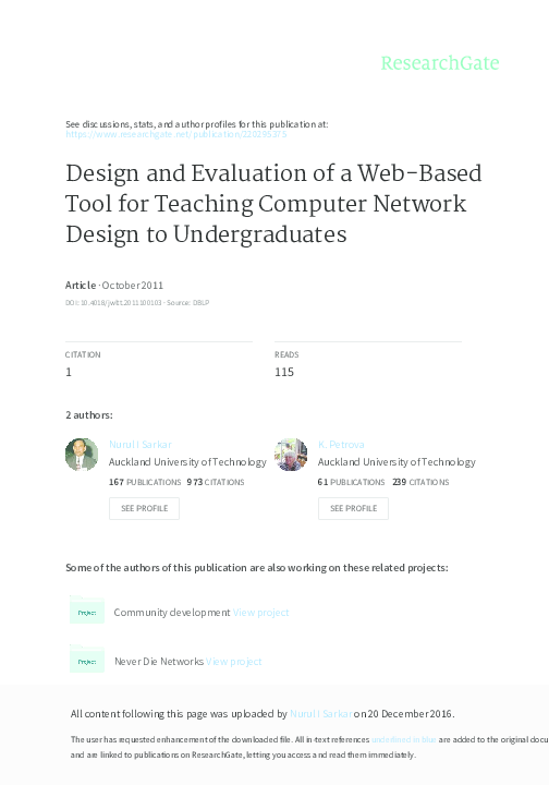 (PDF) Design and Evaluation of a Web-Based Tool for Teaching Computer ...