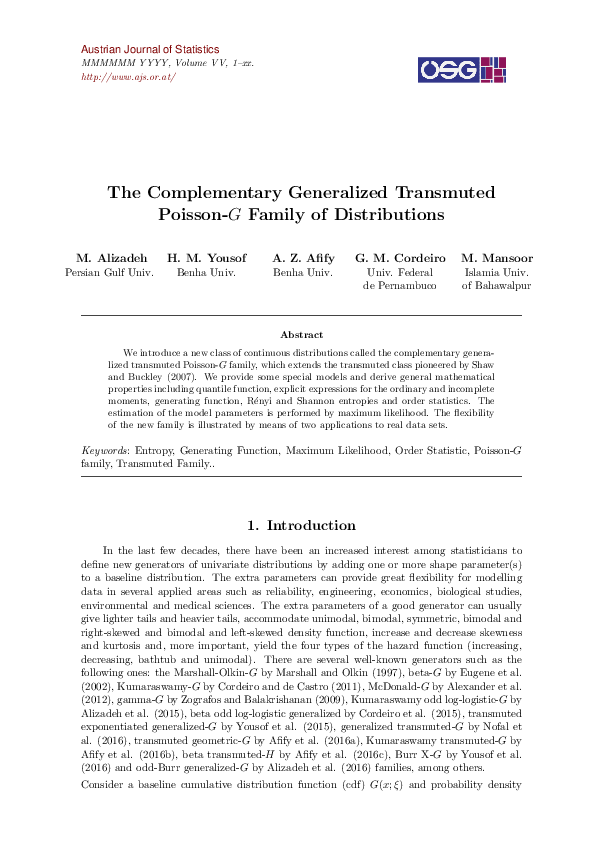 (PDF) The Complementary Generalized Transmuted Poisson-G Family of ...