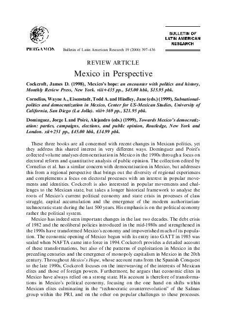 (PDF) Mexico in Perspective