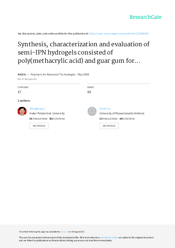 (PDF) Synthesis, characterization and evaluation of novel triblock copolymer based nanoparticles ...