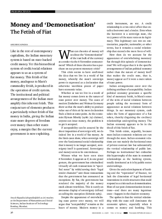 (PDF) The Fetish of Fiat