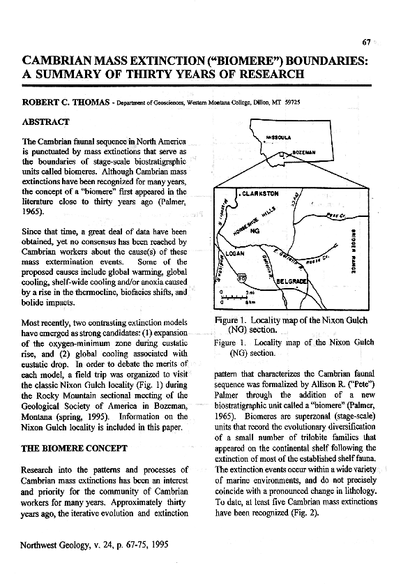 (PDF) Cambrian Mass Extinction ("Biomere") Boundaries: A Summary of ...