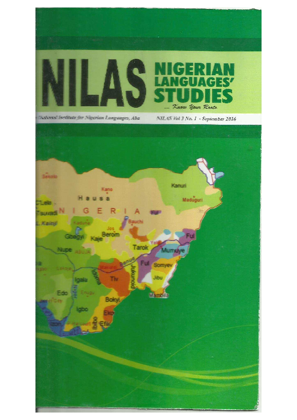 (PDF) Linguistic Theories and the Teaching of Nigerian Languages