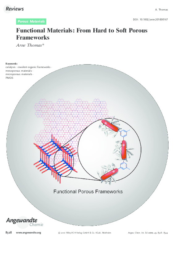 (PDF) Functional Materials: From Hard to Soft Porous Frameworks