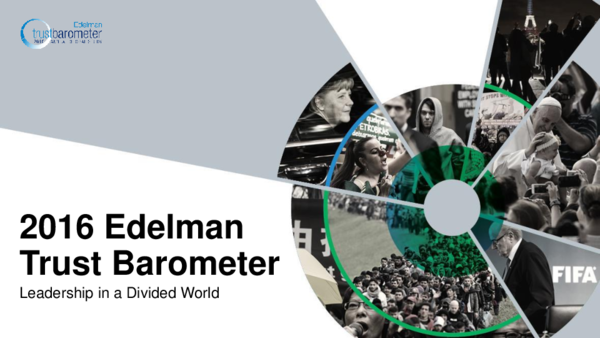 (PDF) Leadership in a Divided World 2016 Edelman Trust Barometer