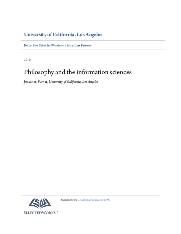 (PDF) Encyclopedia of Library and Information Sciences