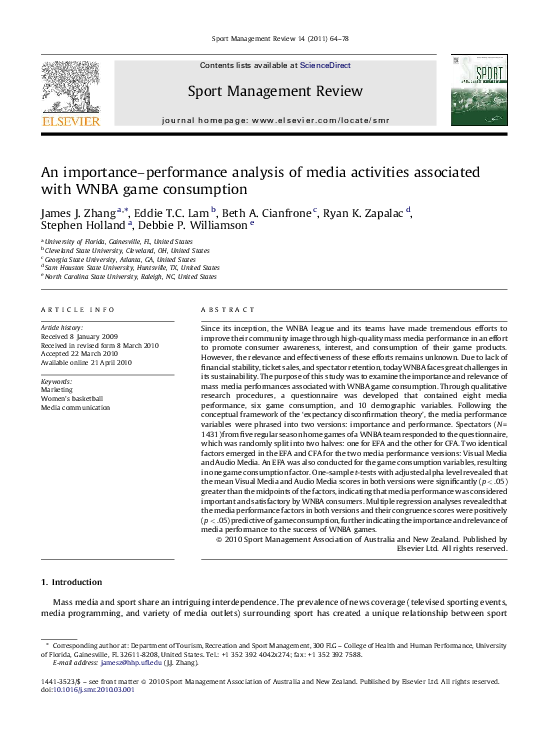 (PDF) An importance-performance analysis of media activities associated ...