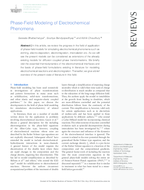 (PDF) Phase-Field Modeling of Electrochemical Phenomena (PDF) Phase-Field Modeling of Electrochemical Phenomena