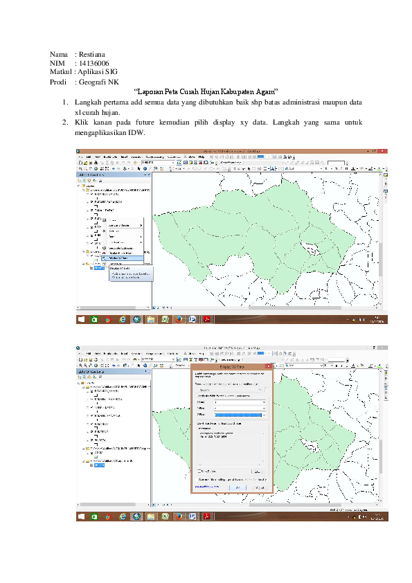 (PDF) Peta Digital Membuat Peta Curah Hujan Di ArchGis