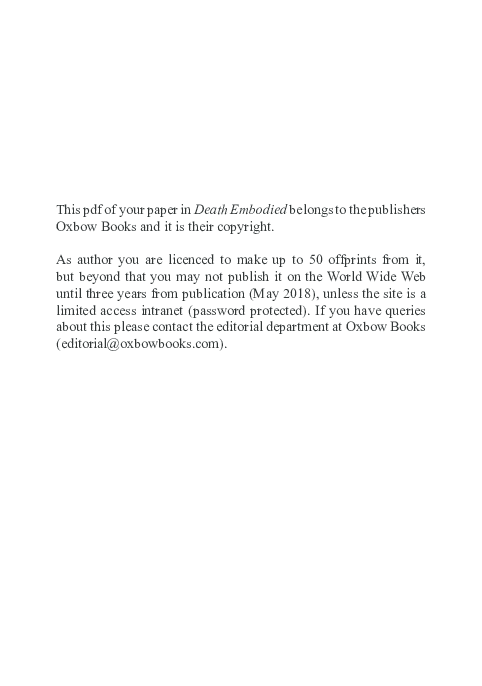 (PDF) Neither fish nor fowl: burial practices between inhumation and ...