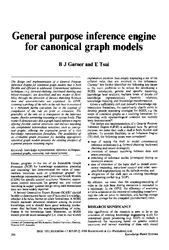 (PDF) General purpose inference engine for canonical graph models