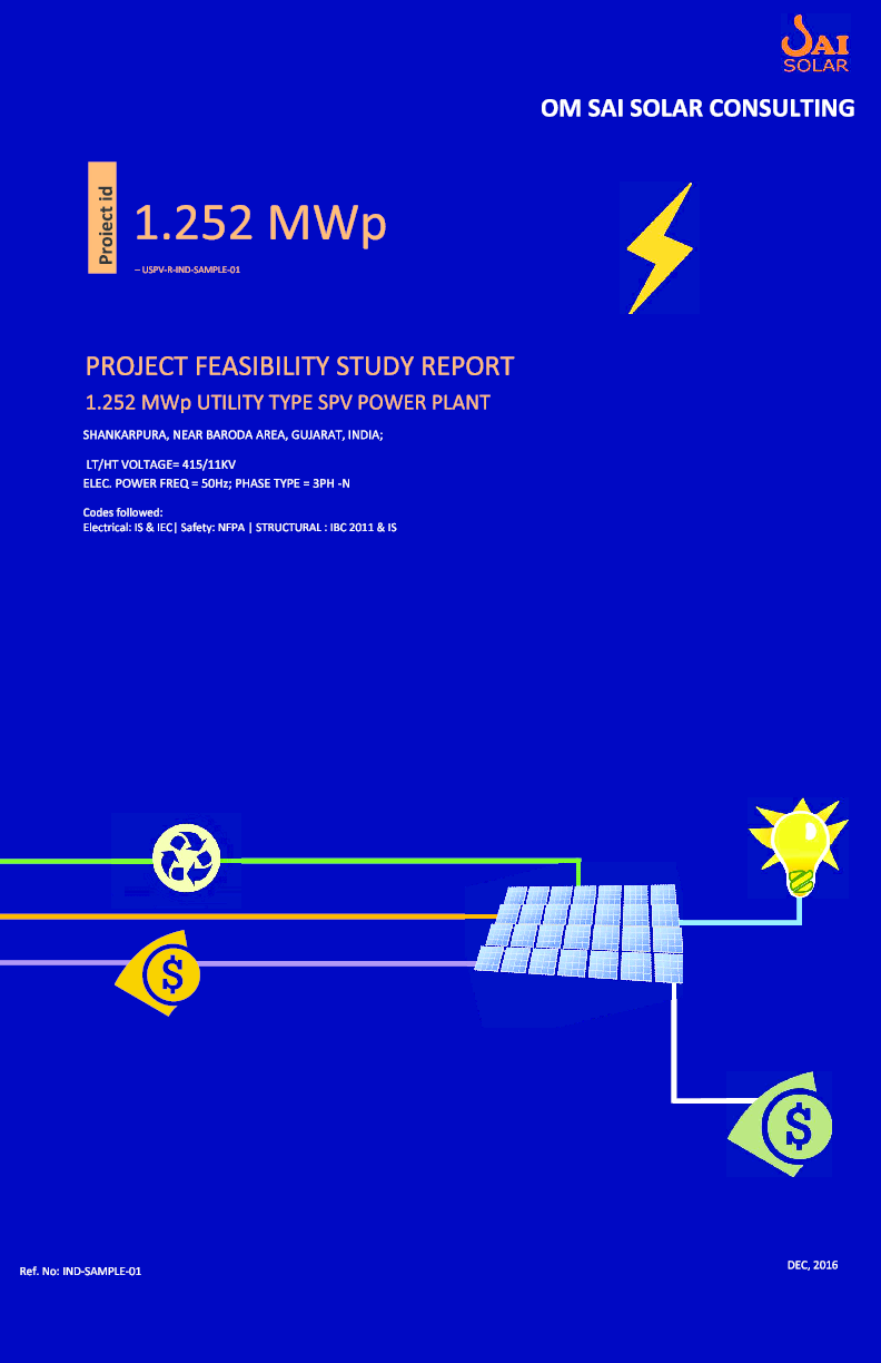 Pdf A Report On Design Estimation Of 1mw Solar Pv Plant Utility