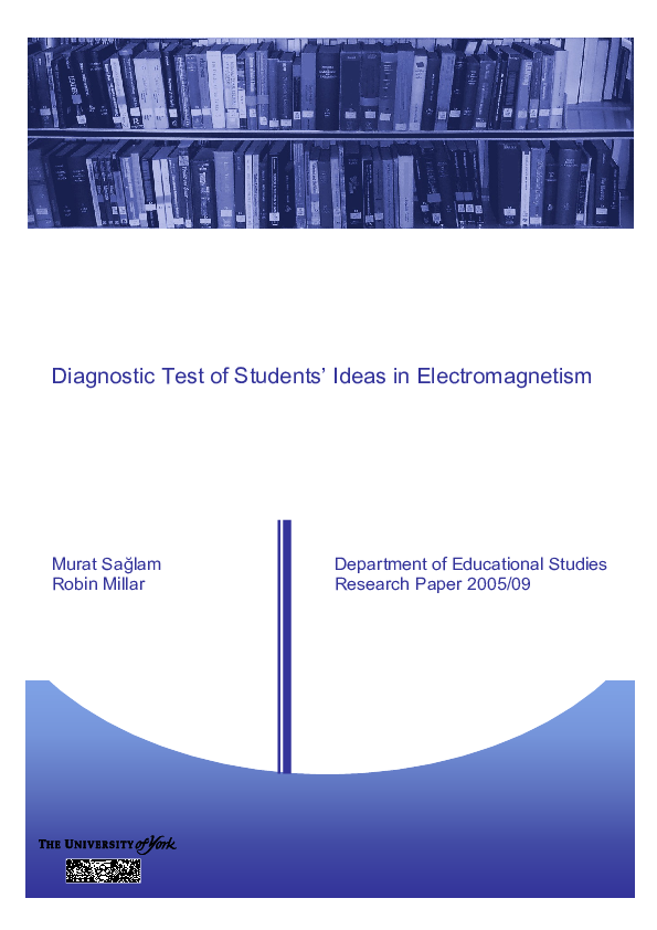 (PDF) Diagnostic Test of Students' Ideas in Electromagnetism