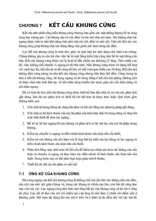 (DOC) CH NG 7KẾT CẤU KHUNG CỨNG