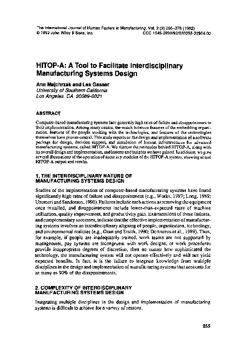 (PDF) Hitop‐A: A tool to facilitate interdisciplinary manufacturing ...