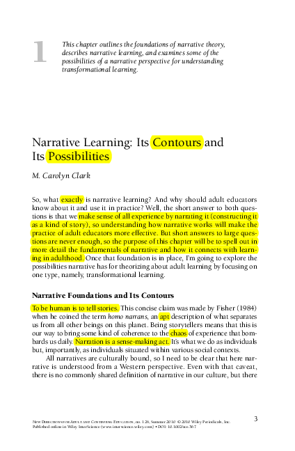 (PDF) Narrative theory reference