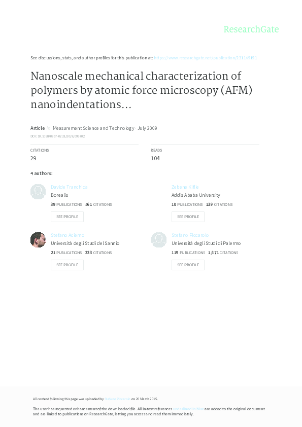 (PDF) Characterization of particle distribution in a black carbon-filled elastomer via ...