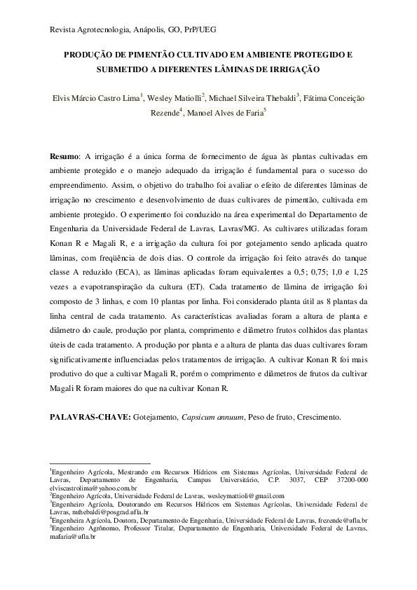 (PDF) Production of Green Pepper Grown in Greenhouse Under Different ...
