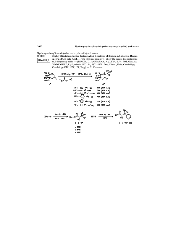 (PDF) Highly Diastereoselective Ketone Aldol Reactions of Butane-2, 3 ...
