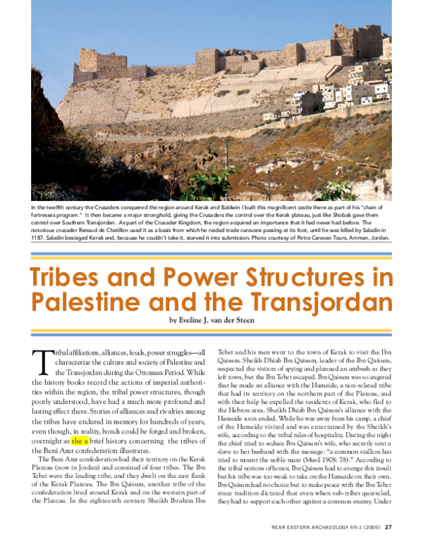 (PDF) Tribes and Power structures in Palestine and the Transjordan 2006.pdf
