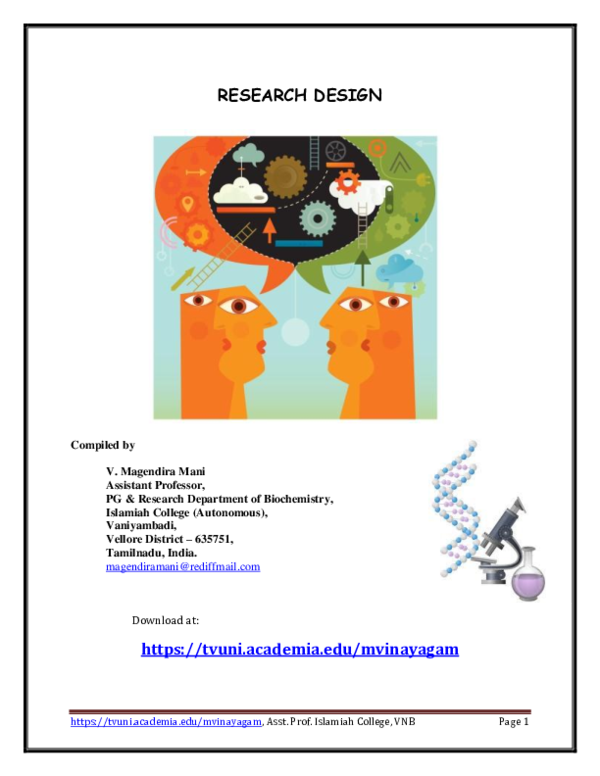 (PDF) RESEARCH DESIGN