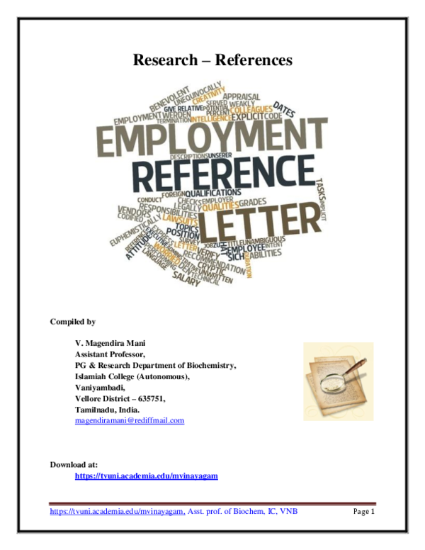 (PDF) Research – References style