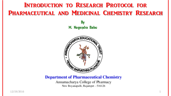 (PDF) Overview of the Steps Involved in Research Protocol for ...