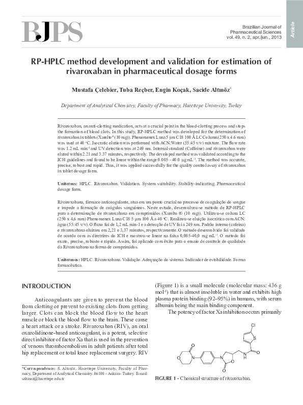 (PDF) RP-HPLC Method Development and Validation for Estimation of Thiocolchicoside and ...
