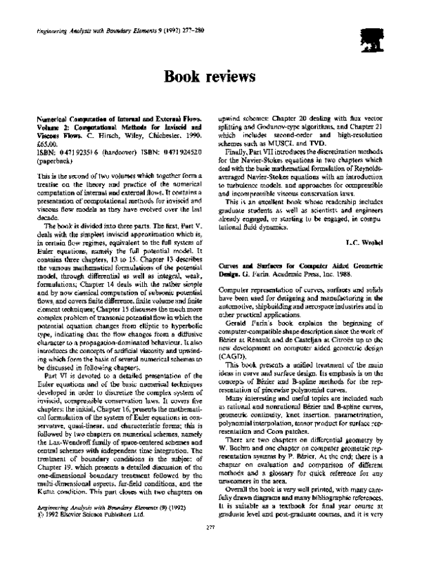 (PDF) Curves and Surfaces for Computer-Aided Geometric Design: A ...