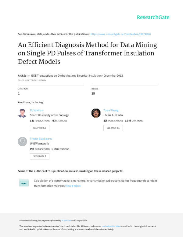 (PDF) An efficient diagnosis method for data mining on single PD pulses ...
