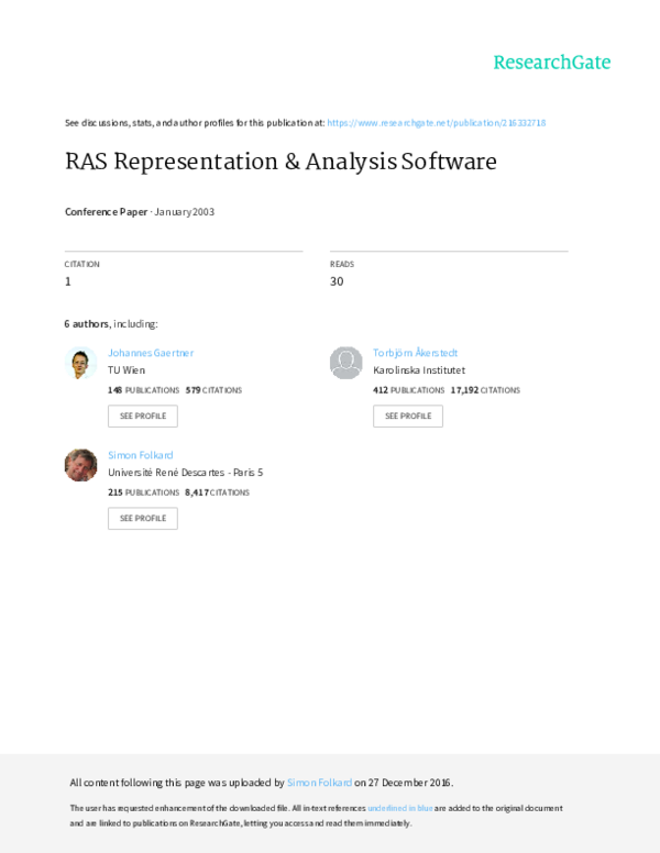 (PDF) RAS Representation & Analysis Software | Simon Folkard - Academia.edu