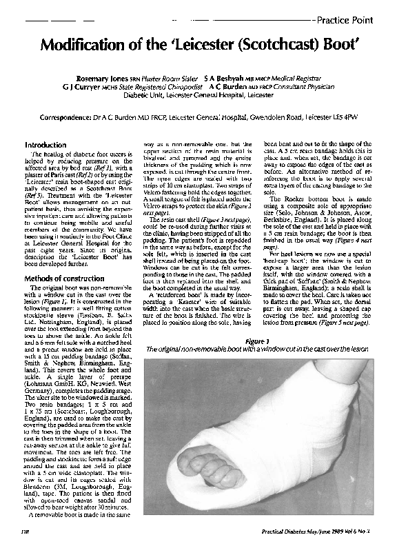 (PDF) Modification of the “Leicester (Scotchcast) Boot”